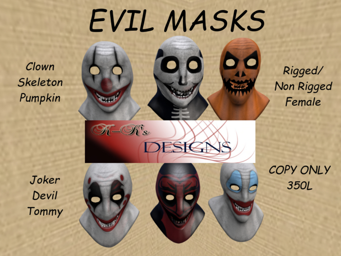 Second Life Marketplace - Evil Mask Female